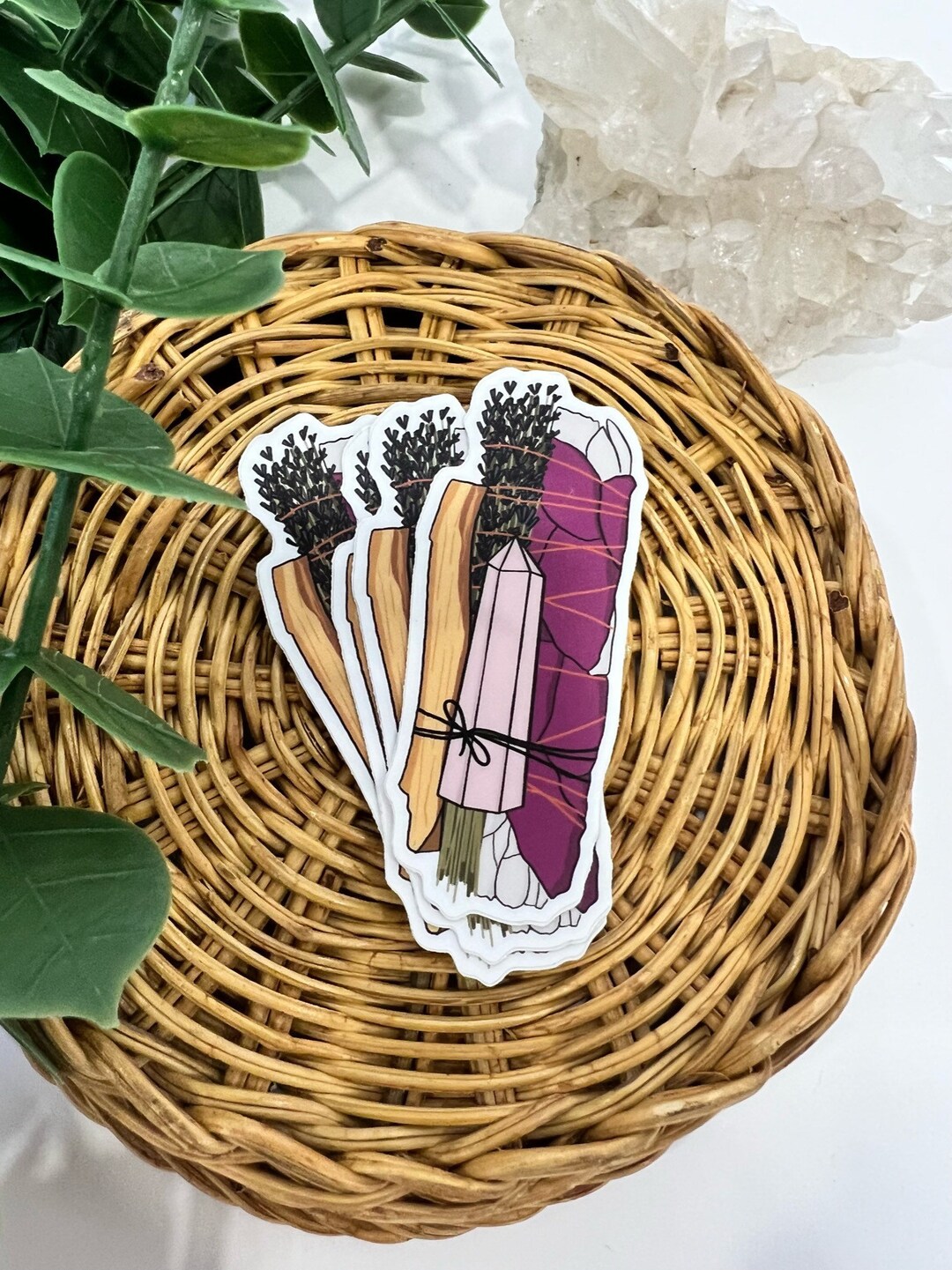 Sage Sticker Smudge Stick Rose Sage Sticker Sun in Pisces - Etsy