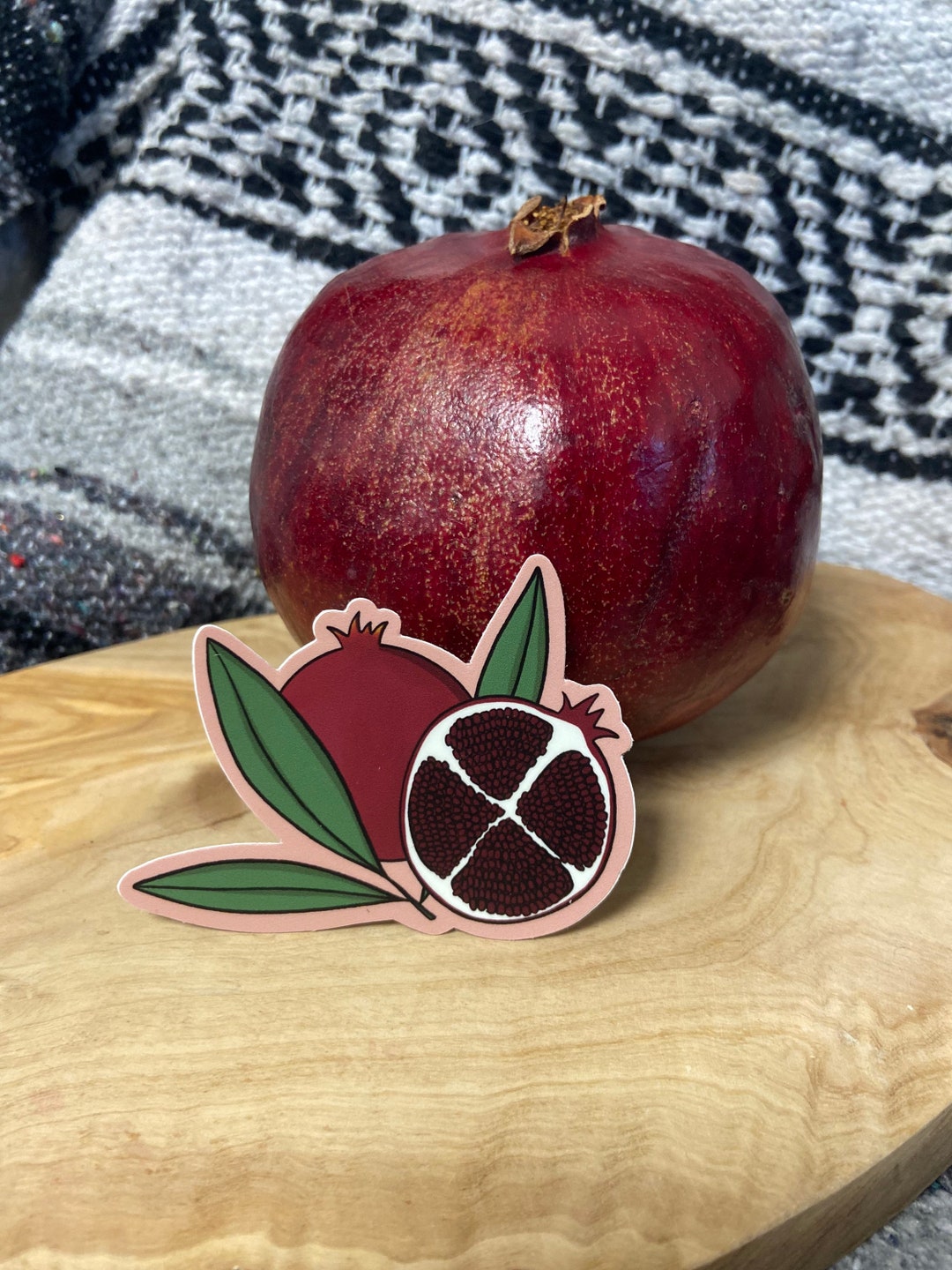 Pomegranate Sticker, Fruit Sticker - Etsy