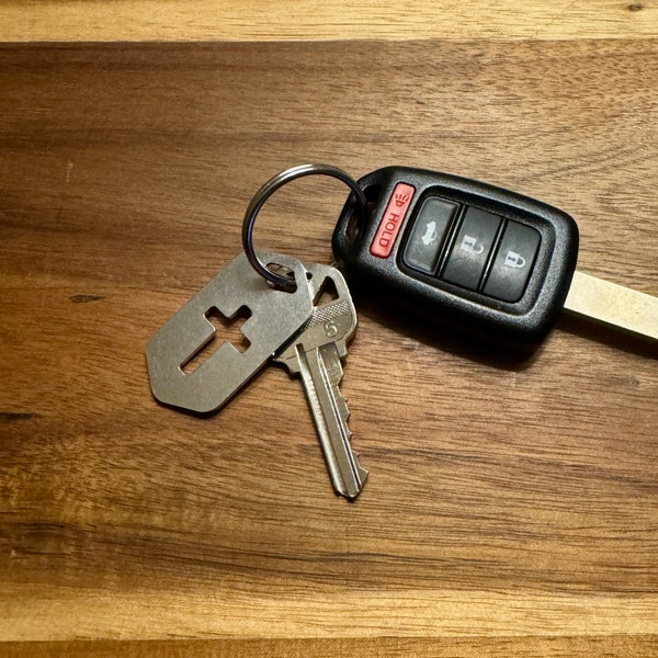 Cross Keychain - Etsy