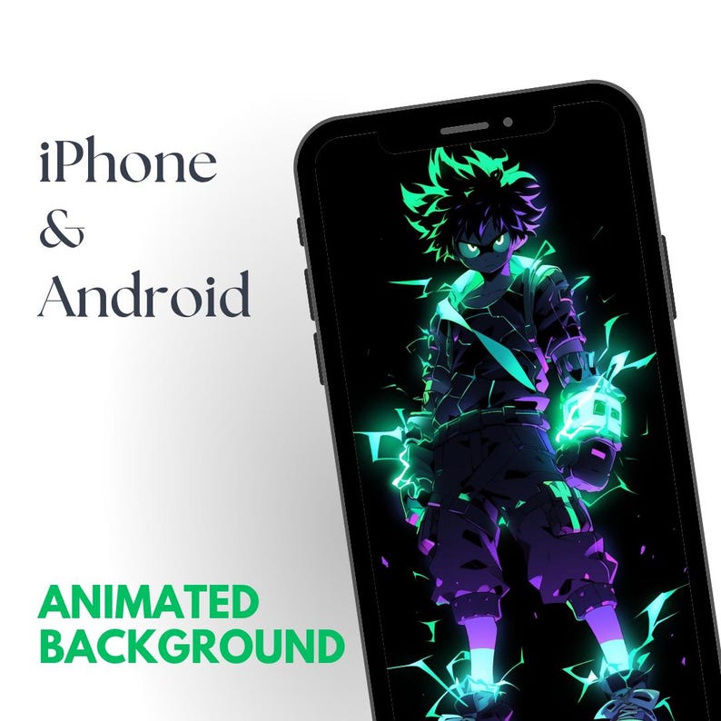 Animated Phone Background | Deku Anime Wallpaper | Live Background ...