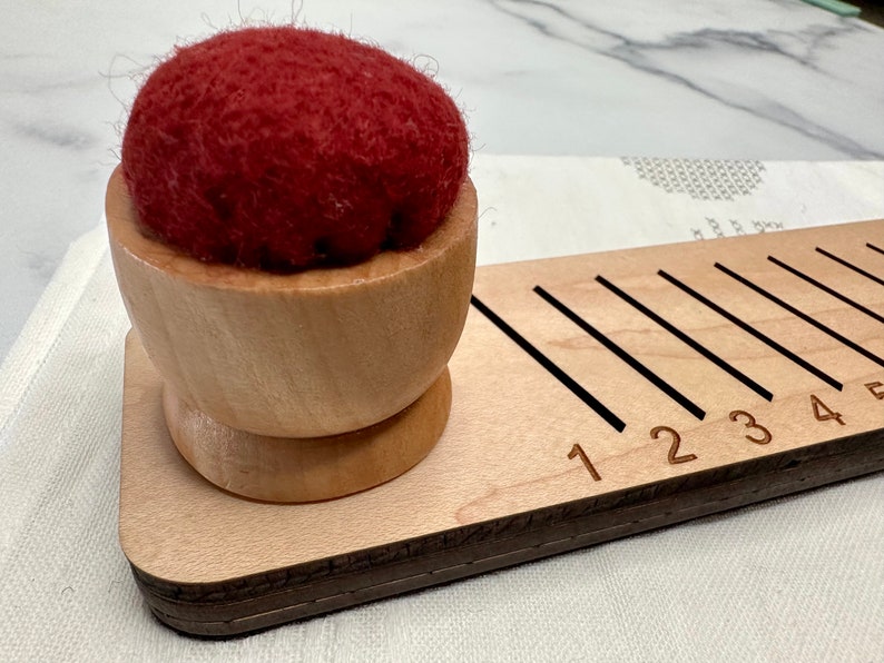 Embroidery Floss Organizer: Walnut or Maple, With Pin Cushion - Etsy