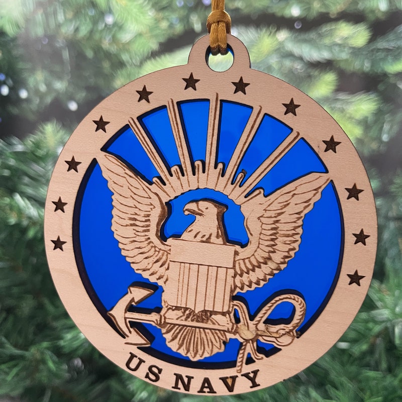 Navy Emblem Laser File - Etsy