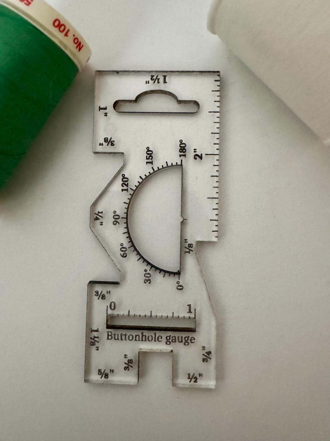 14-in-1 Sewing Button Hole Measuring Gauge, Buttonhole Gauge for Sewing ...