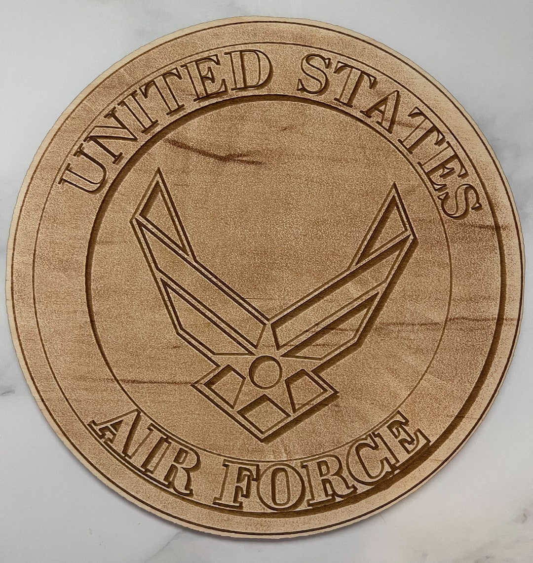 US Air Force Emblem Digital File for Engraving 3D Illusion for Laser ...