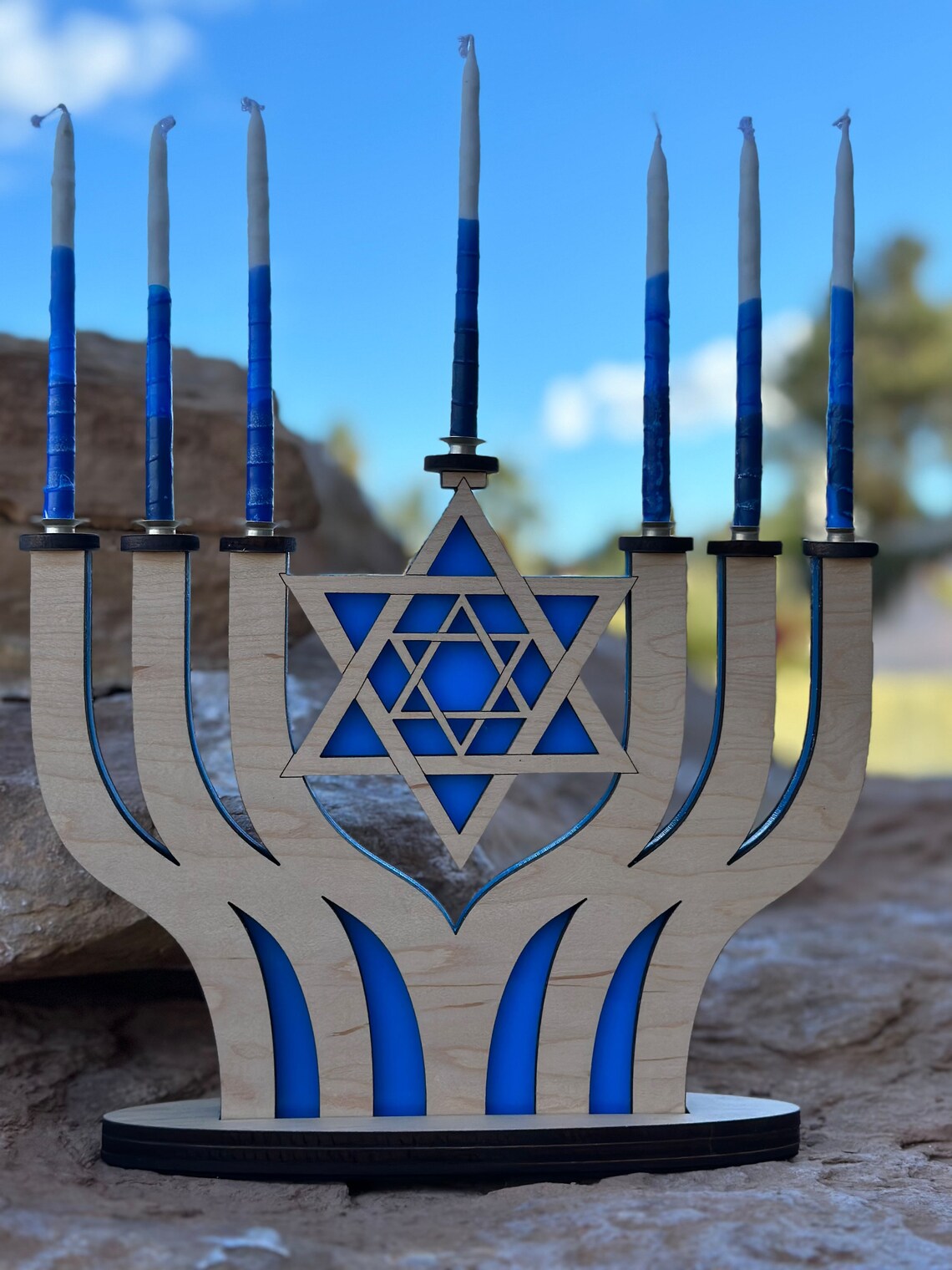 Sabbath Menorah 7 Branch Menorah Menorah Custom Menorah - Etsy