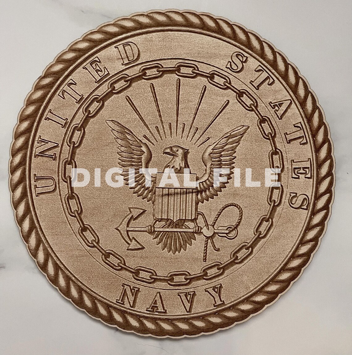 Military Branch Emblem Set: Laser Engraving 3D Illusion (digital File ...