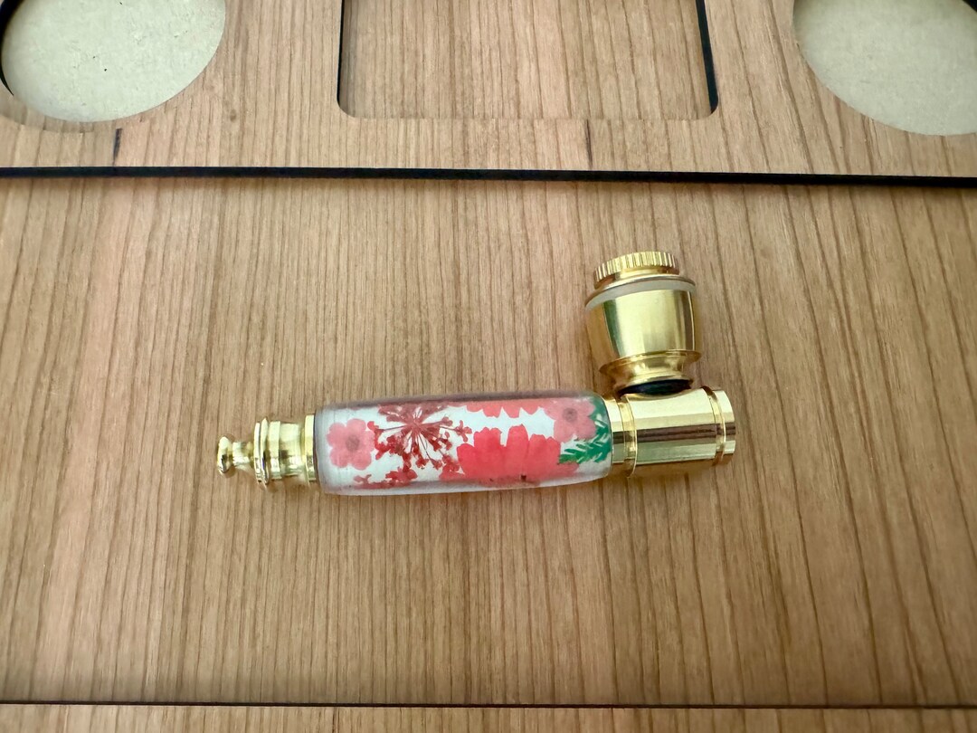Personal Pipe, Brass Smoking Pipe, Smoking Accessory, Stash Pipe With ...