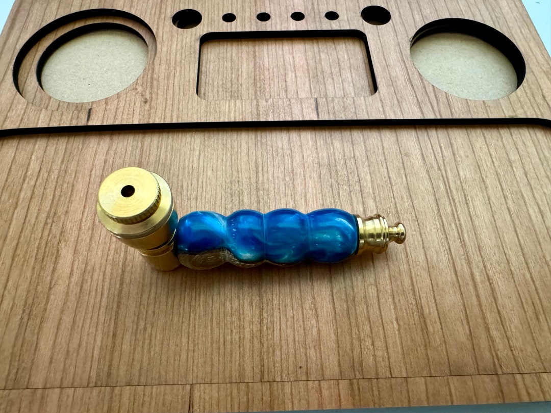 Personal Pipe, Brass Smoking Pipe, Smoking Accessory, Stash Pipe With ...