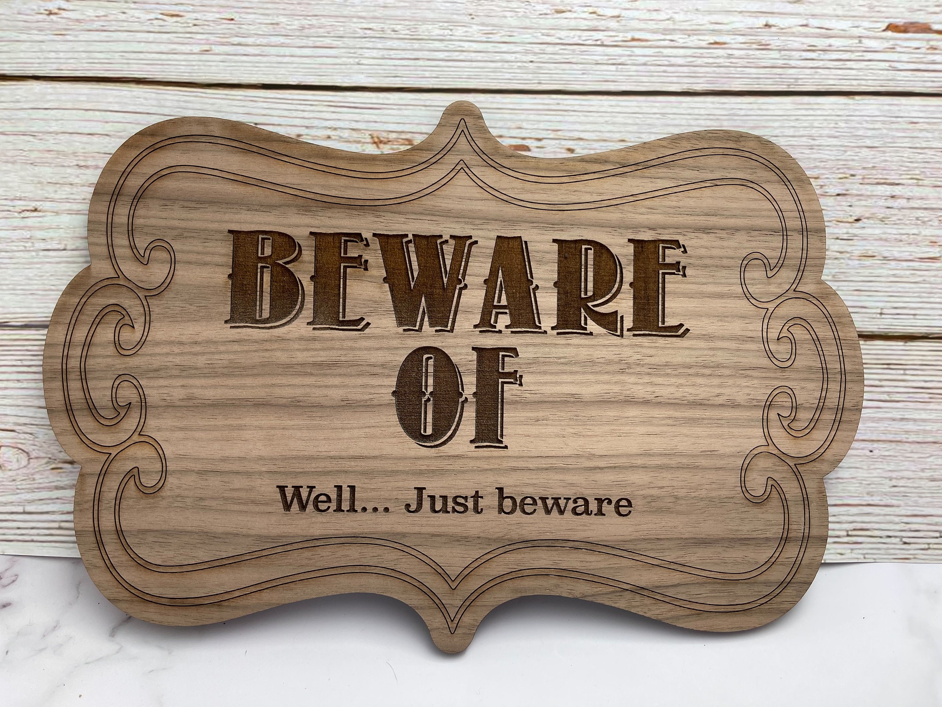 Beware Warning Sign SVG Digital File - Etsy