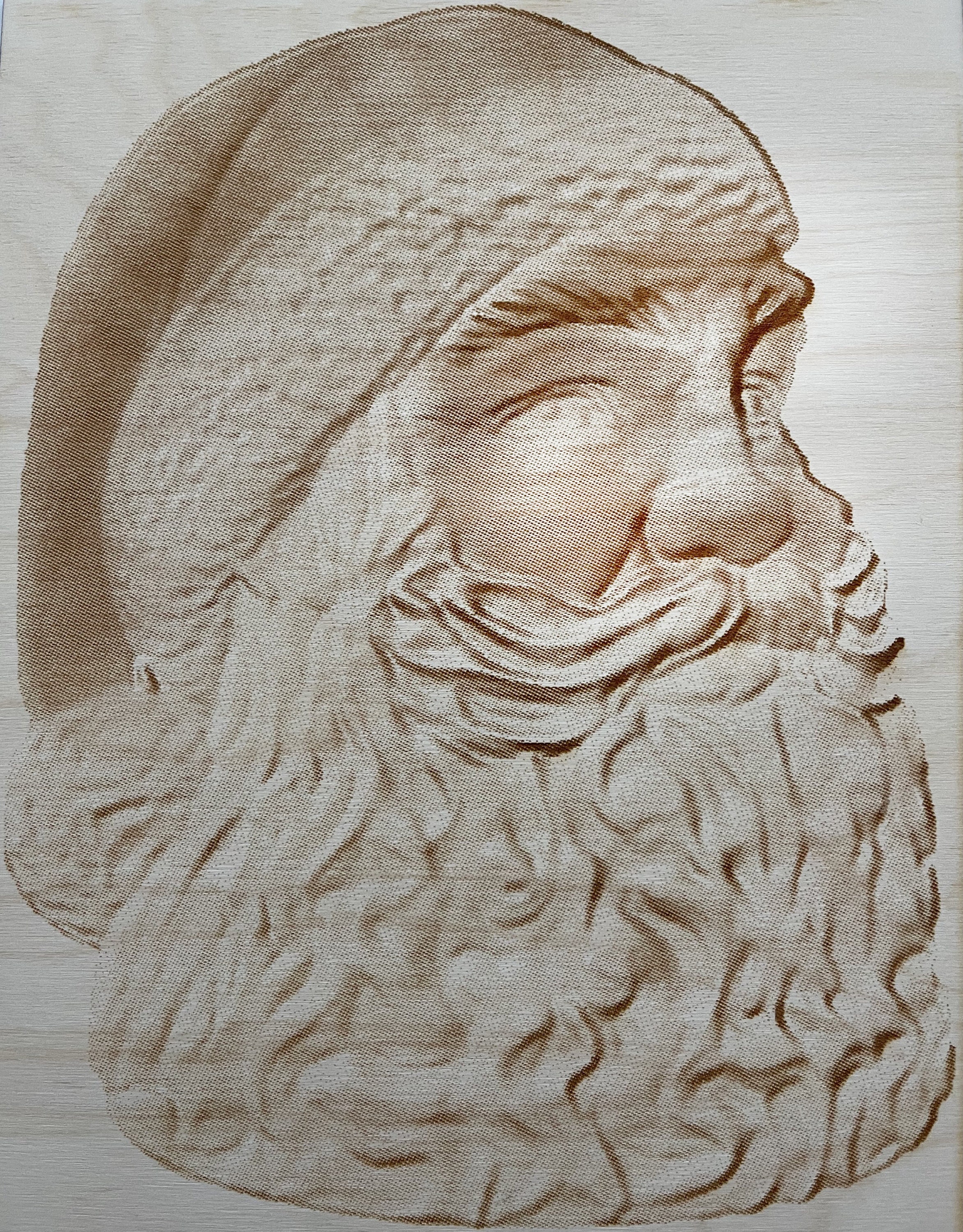 Santa Close-up Digital File for Engraving 3D Illusion for | Etsy