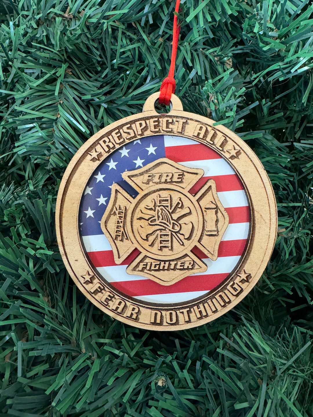 Fire Fighter Ornament - Digital File for Laser Engraving, Glowforge ...