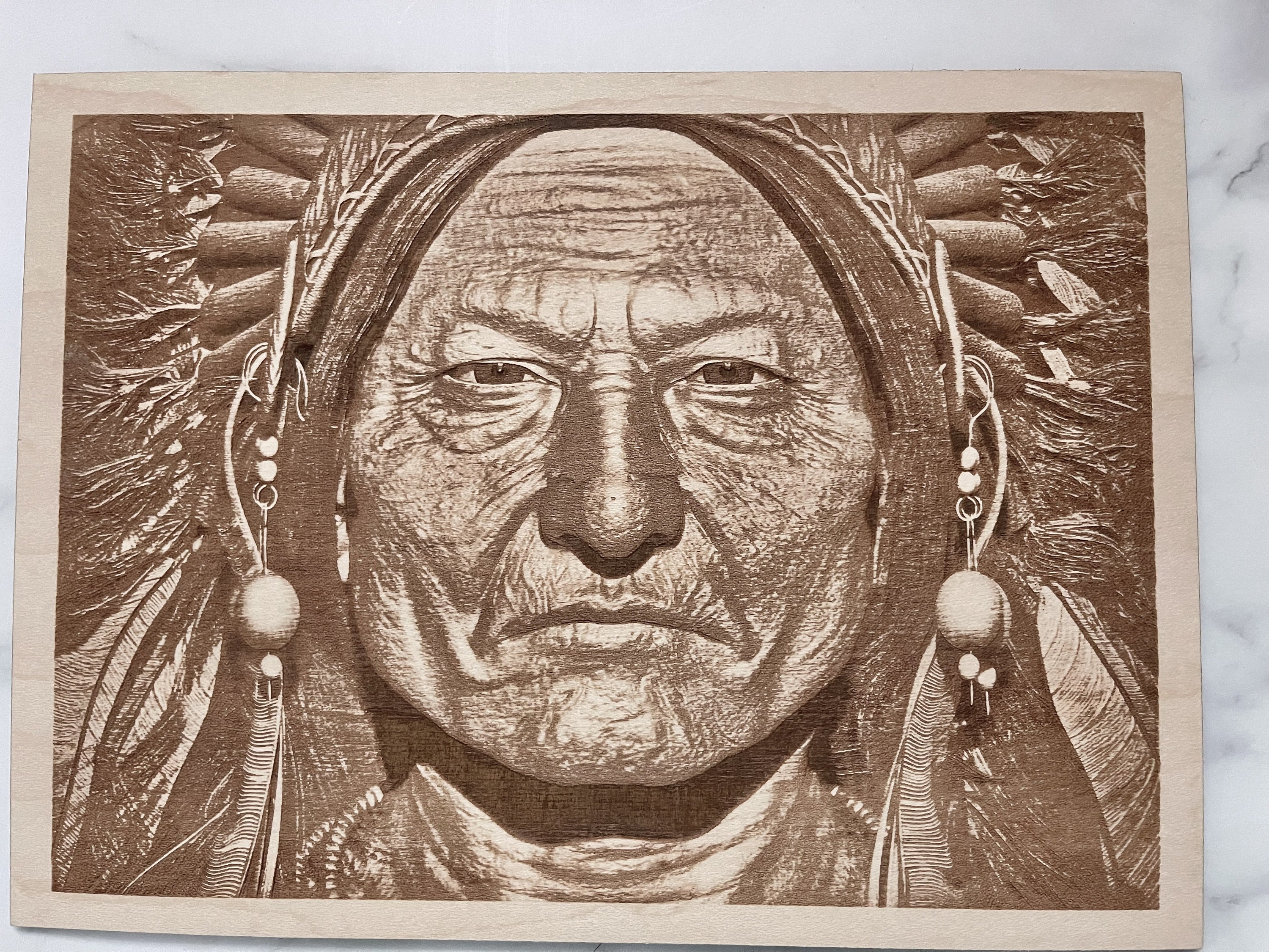 Native American Sitting Bull Digital File for Laser | Etsy