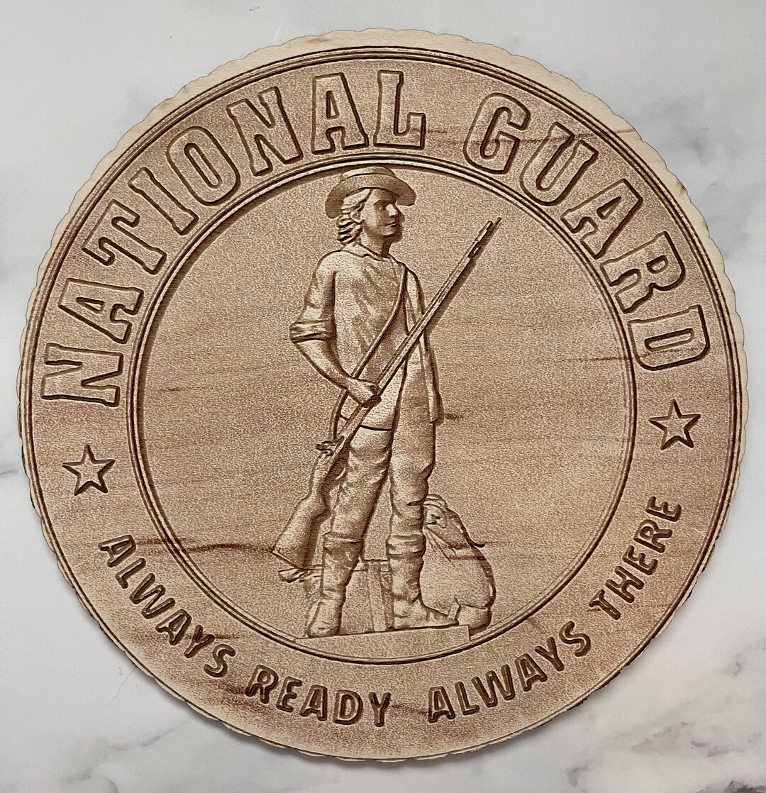 National Guard Emblem - Digital File for Engraving 3D Illusion for ...