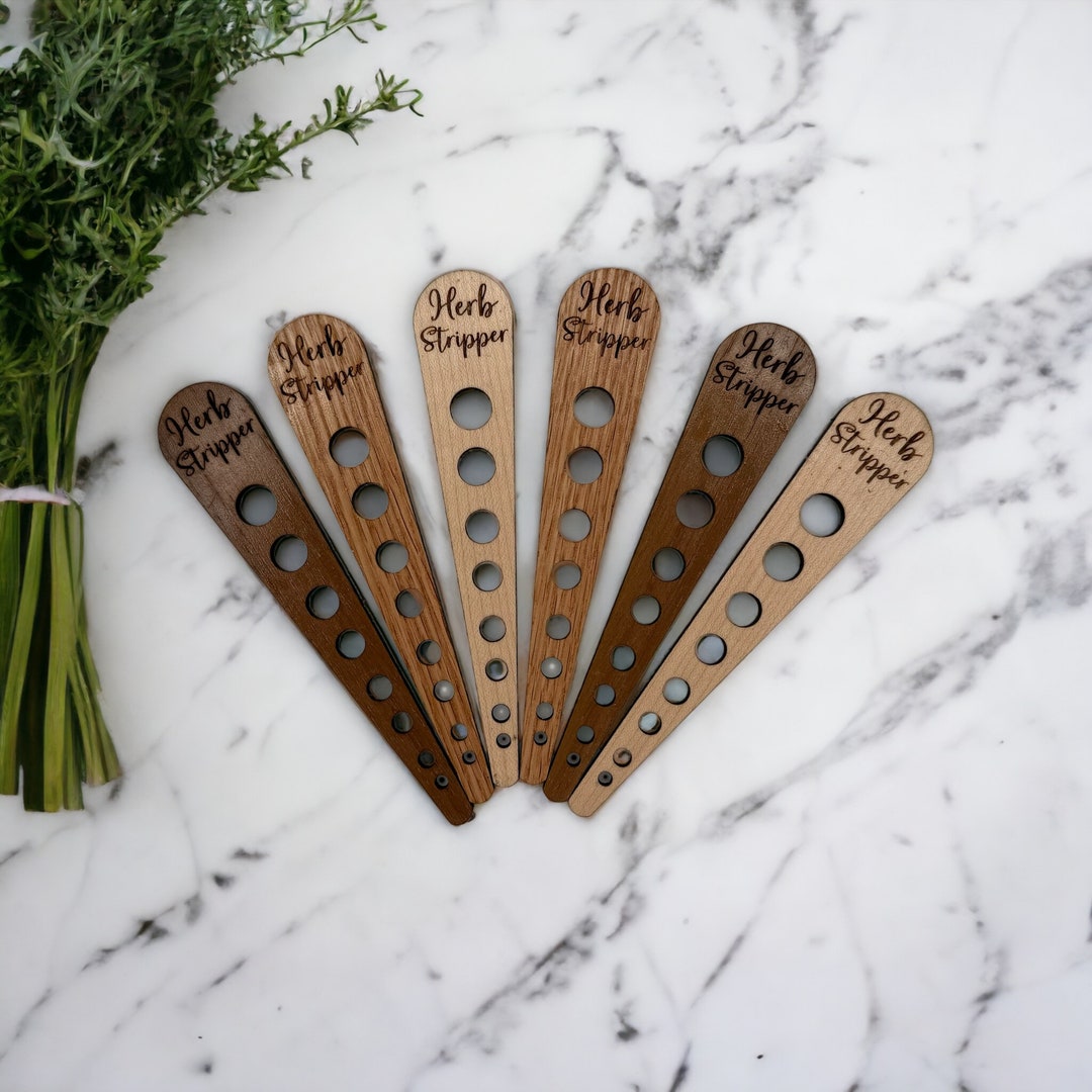 Herb Stripper, Solid Wood Herb Stripper, Gift for Chef, Gift for Cook ...