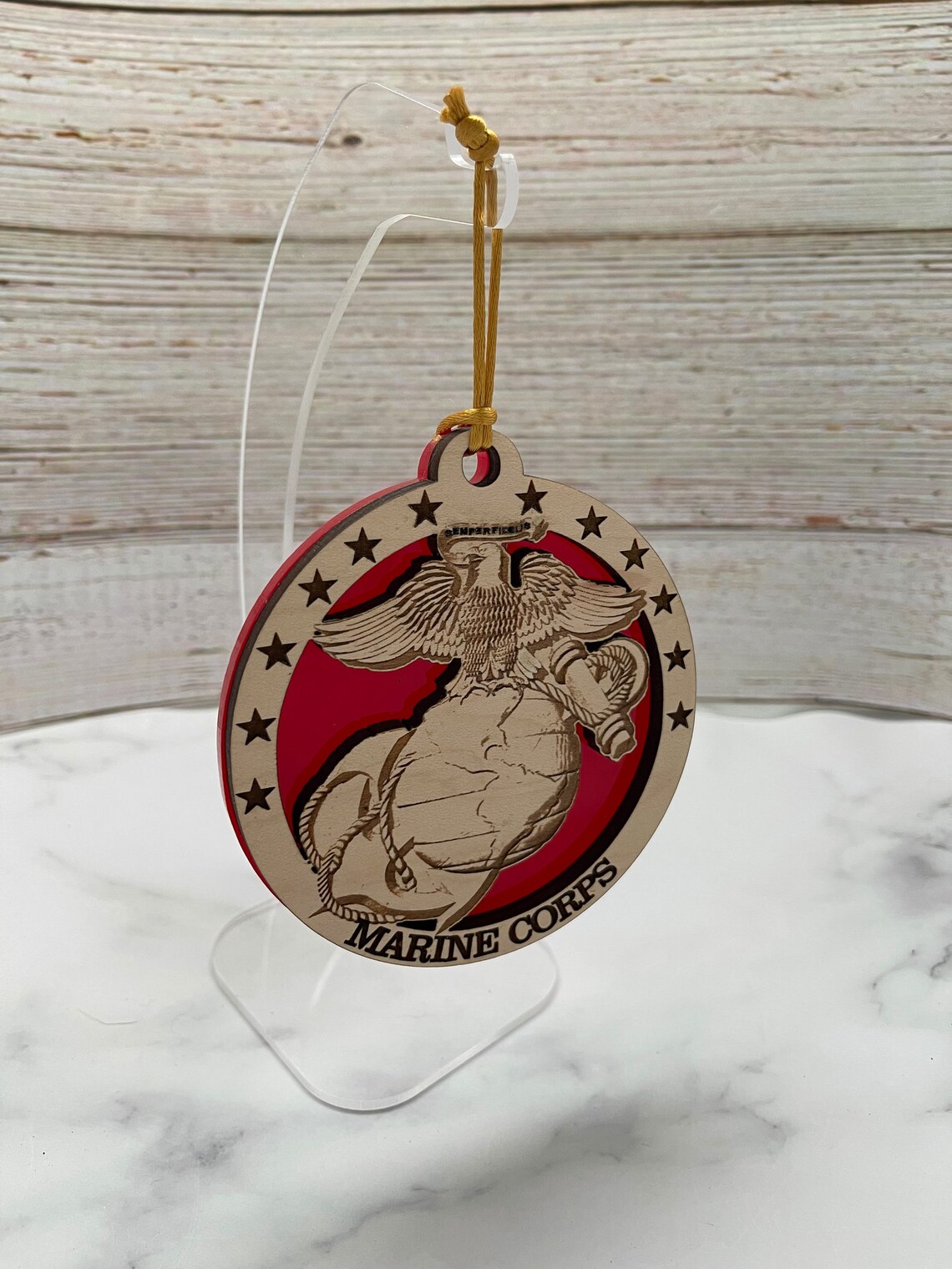 USMC Marine Corps Emblem Ornament Military Ornament Marine - Etsy