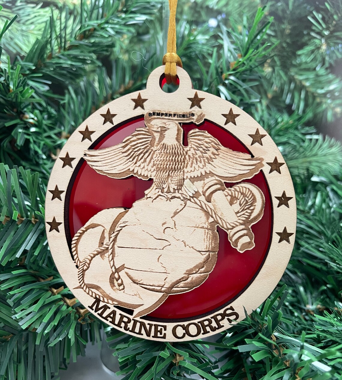 USMC Marine Corps Emblem Ornament Military Ornament Marine - Etsy