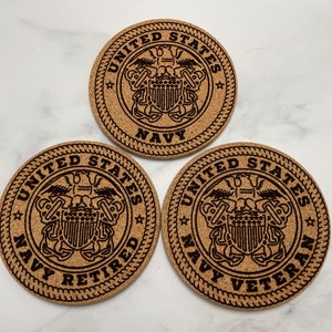 Navy Coasters - Set of 5 Digital Files - Etsy