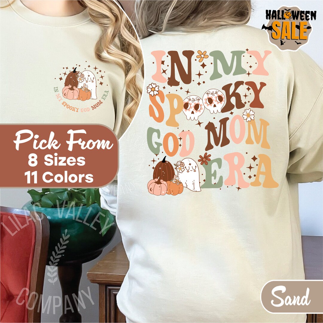 In My Spooky God Mom Era Shirt, Halloween Spooky Godmama Tshirt, Mom ...