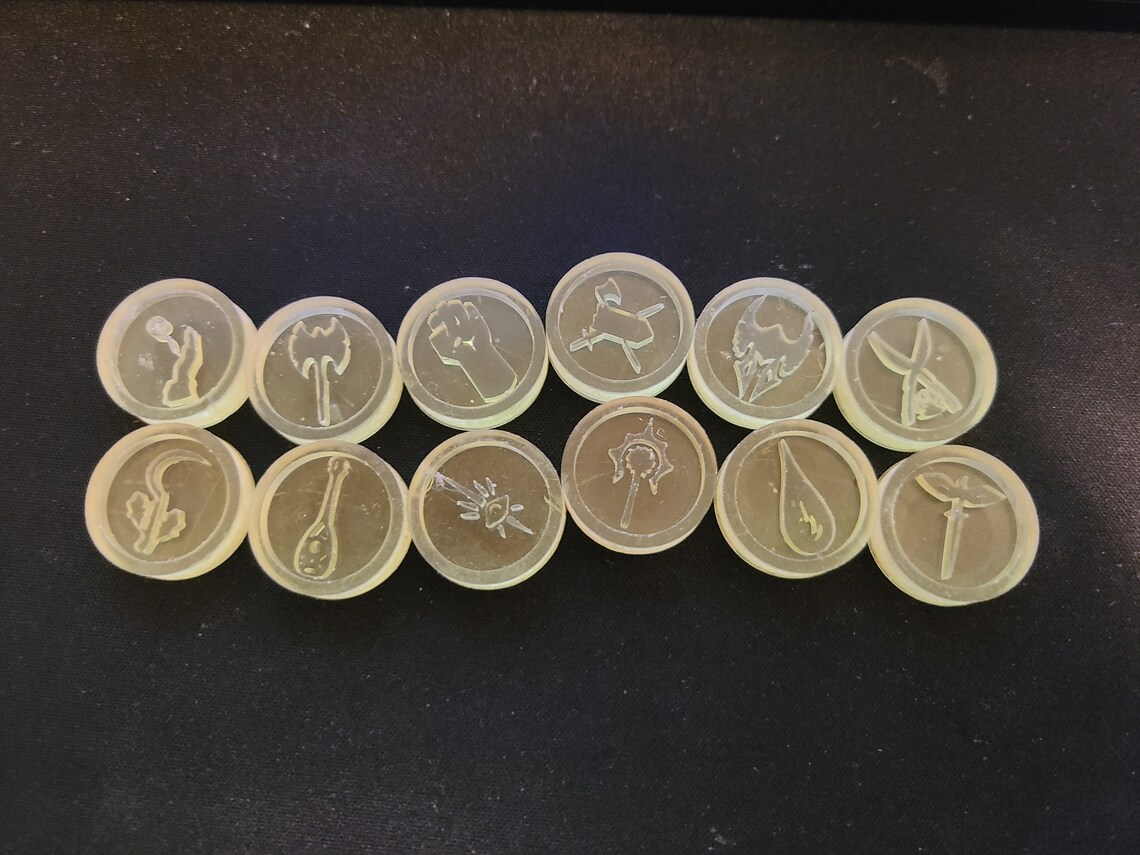 3D Printable 1 Player Tokens Files - Etsy