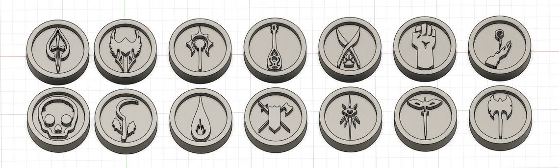 3D Printable 1 Player Tokens Files - Etsy