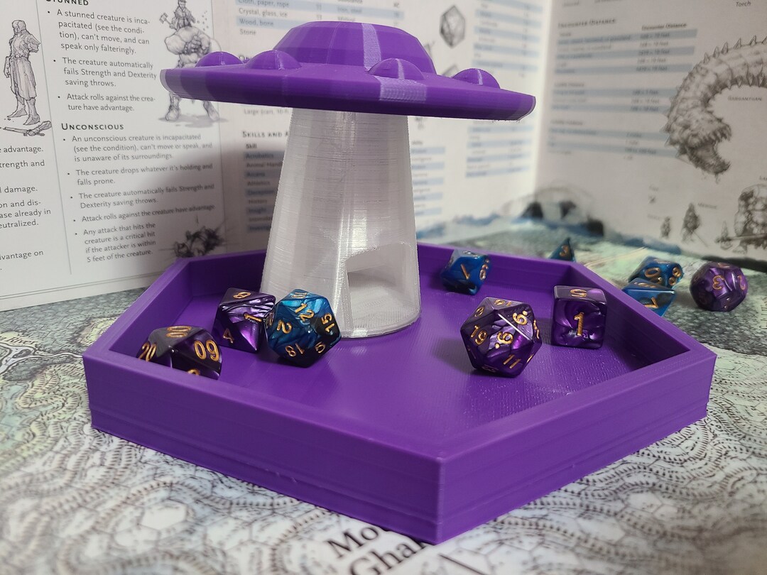 UFO Magnetic Dice Tower and Tray - Etsy