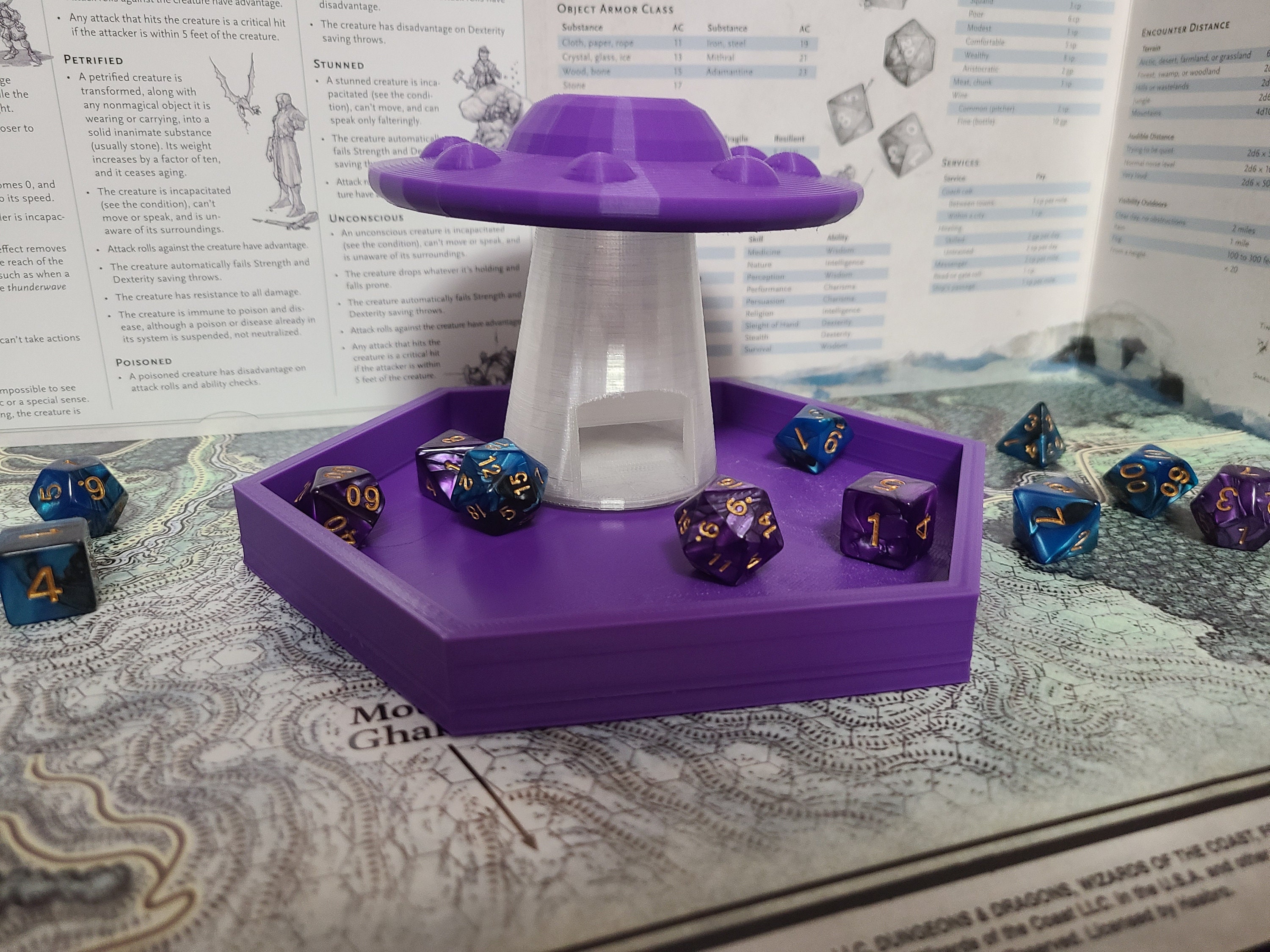 UFO Magnetic Dice Tower and Tray - Etsy