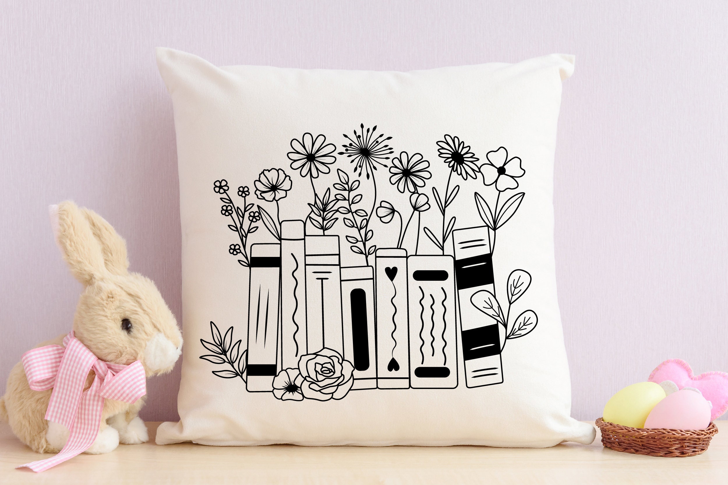Flower Book Svg, Flower Svg, Book With Flower,reading Svg,flower Book ...