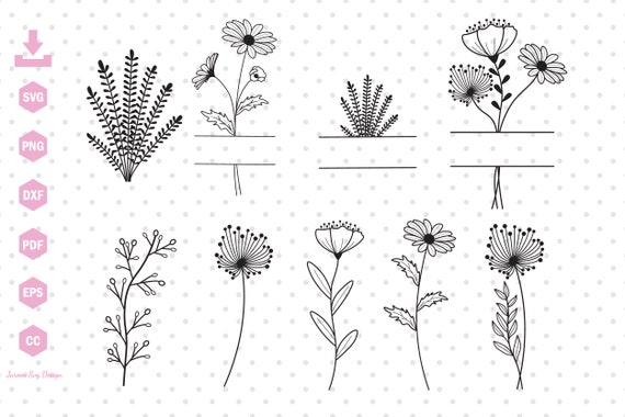 Flower Svg Bundle Flower Svg Flower Bouquet Svg - Etsy