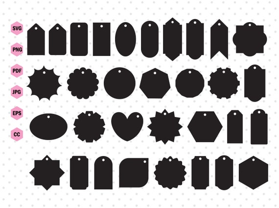 32 Tags Svg Tags Bundle Svg Gift Tags Svg Tags Cut Files | Etsy