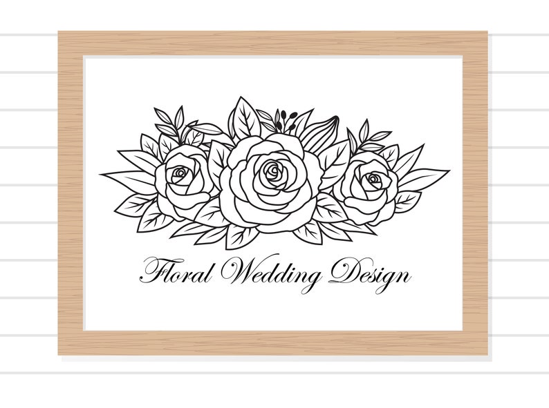 Flower SVG, Flower Wedding Svg, Flower Bouquet Svg, Rose Svg Cut Files ...