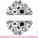 Floral Split Svg, Flower Frame Svg, Flower Svg, Flower Border Svg ...