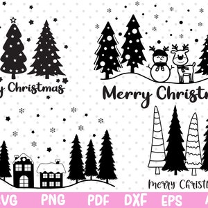 Merry Christmas Tree Svg Bundle. Christ Svg Bundla Svg. Merry Christmas ...