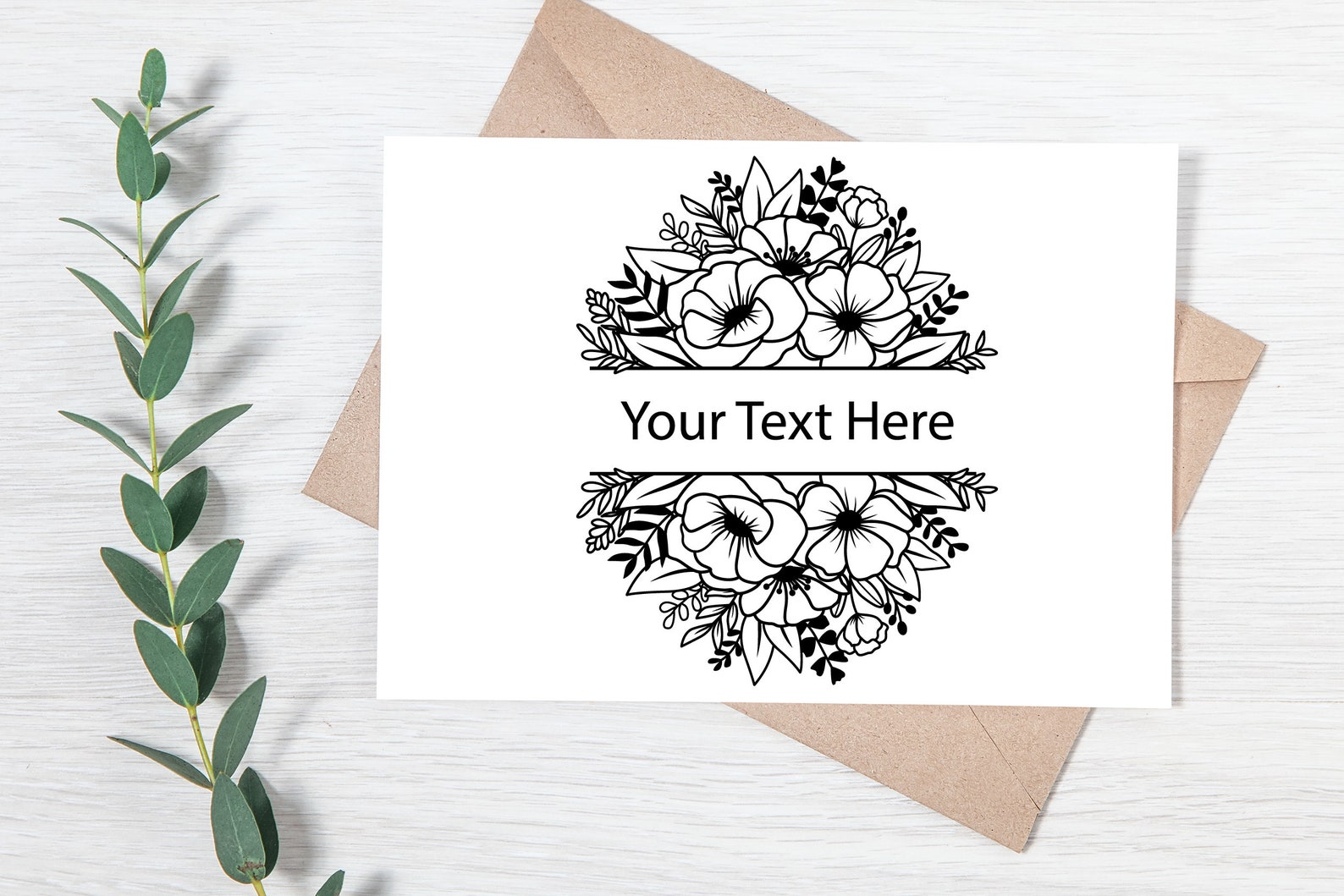 Floral Split Svg, Flower Frame Svg, Flower Svg, Flower Border Svg ...