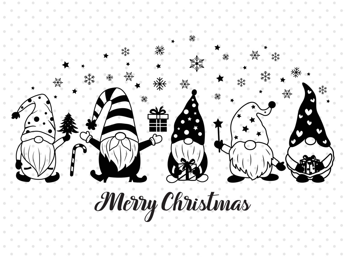 Christmas Gnome Svg Christmas Svg Gnome Svg Merry Christmas - Etsy