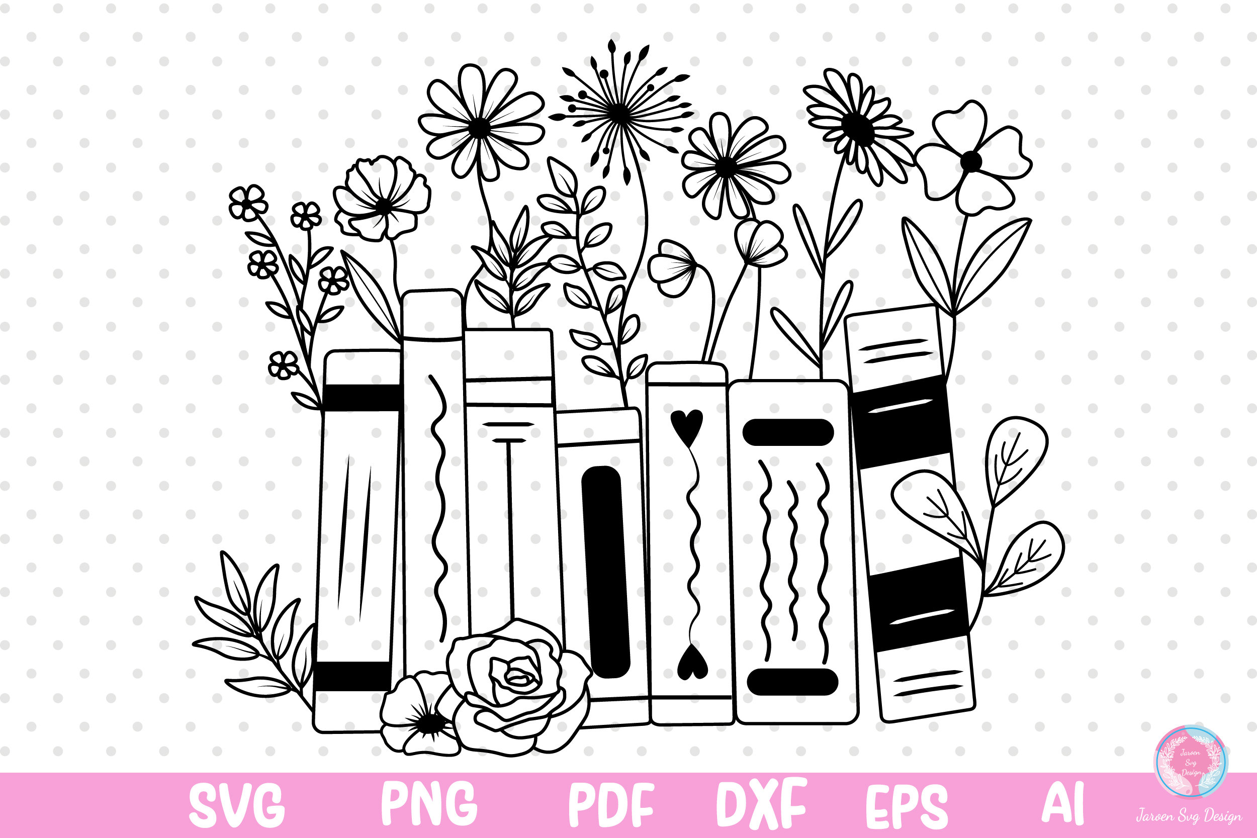 Book Flower Svg Design, Book Svg, Floral Book Svg, Reading Book Svg ...