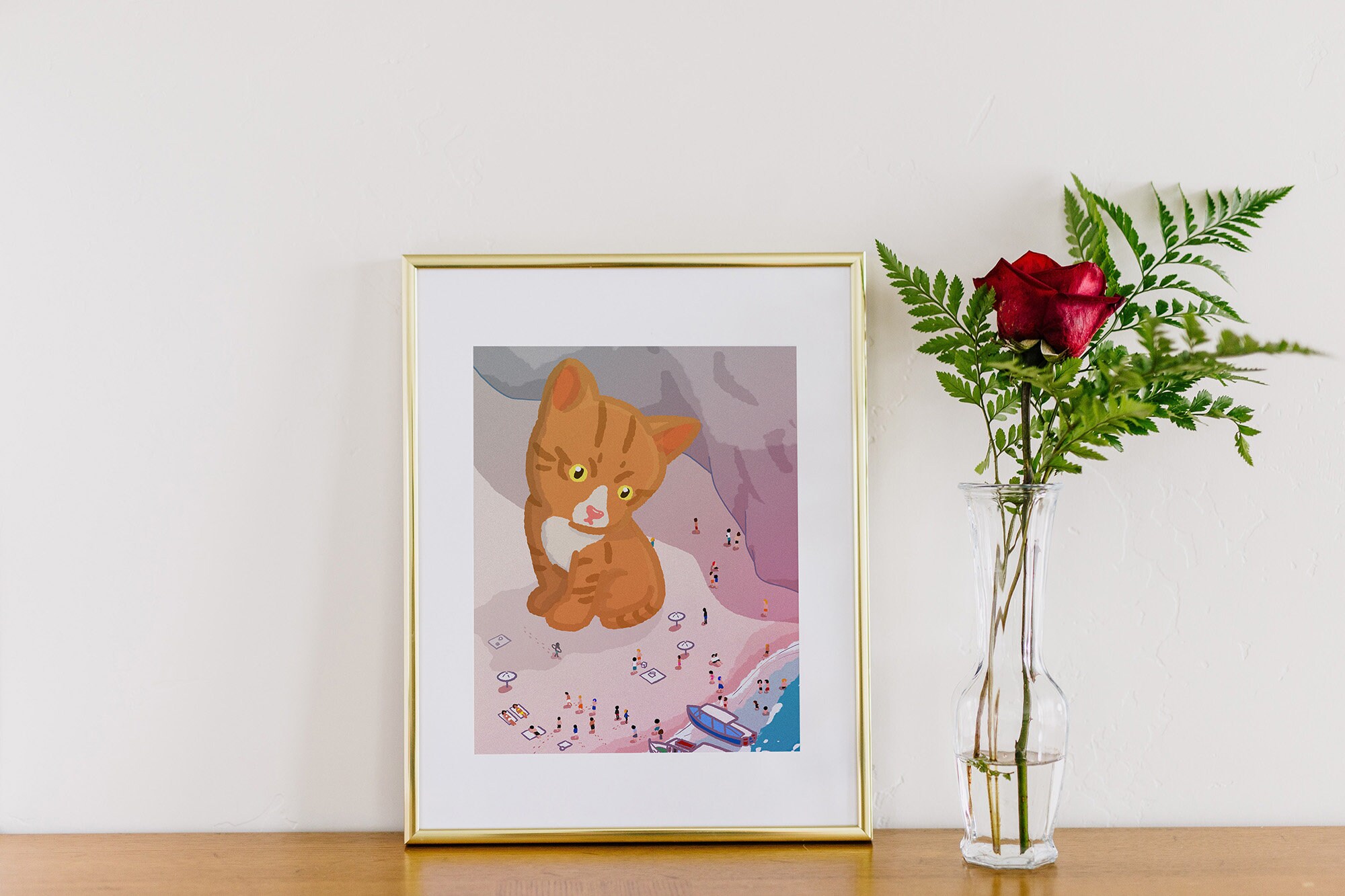 Take a Rest : Illustration, Cat Illust, Printable Poster, Digital ...