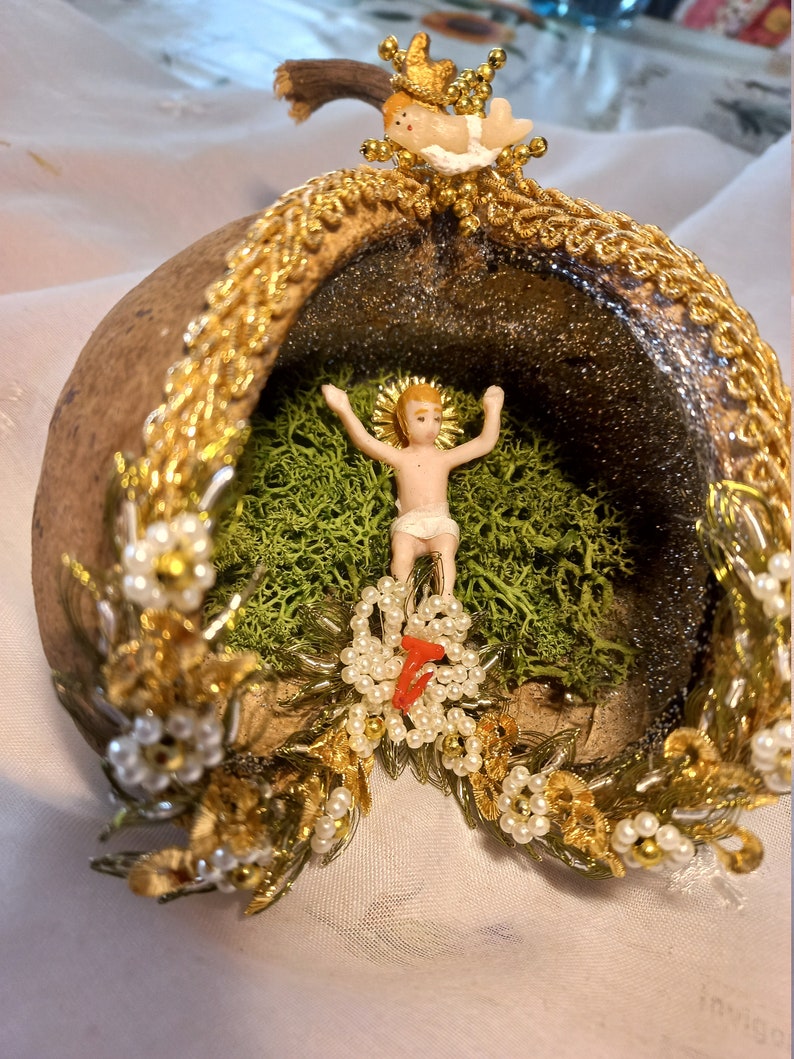Baby Jesus in a Buddha Nut Monastery Work - Etsy