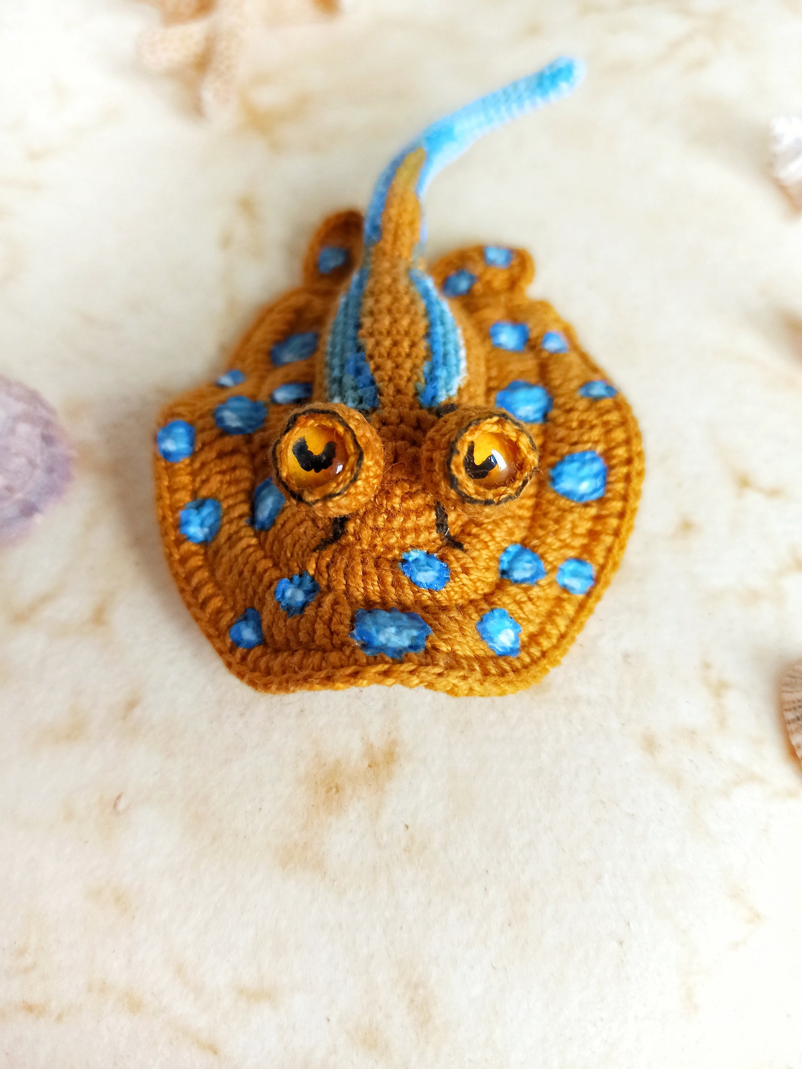Stingray PDF Pattern. Crochet Fish Pattern. Including Process | Etsy