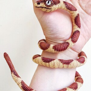 Snake CROCHET PATTERN , Amigurumi Toy, Realistic Reptile. - Etsy