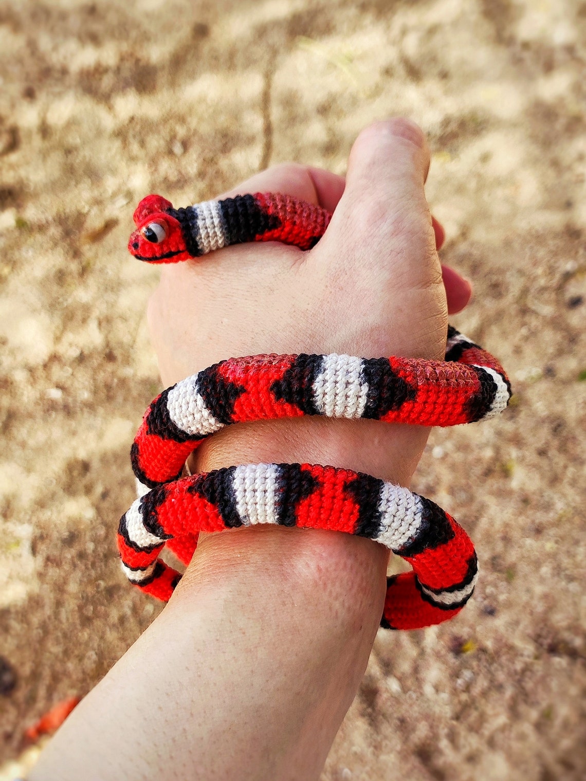 Crochet Striped Snake PATTERN. - Etsy