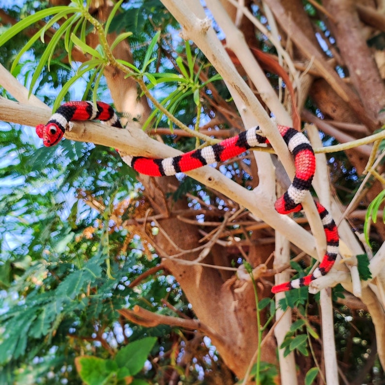 Crochet Striped Snake PATTERN. - Etsy