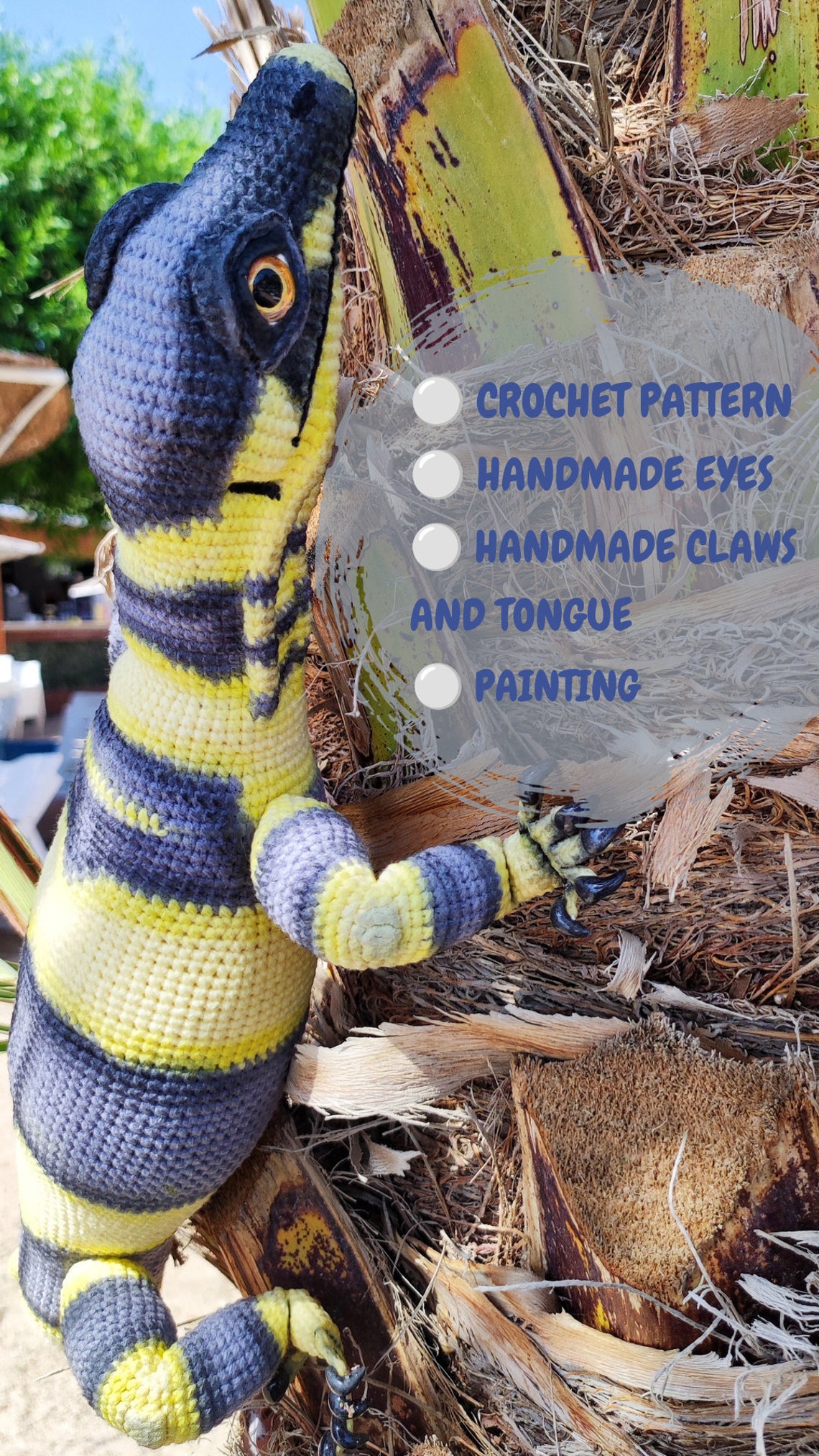 CROCHET PATTERN Monitor Lizard Real Size Dragon. - Etsy Australia