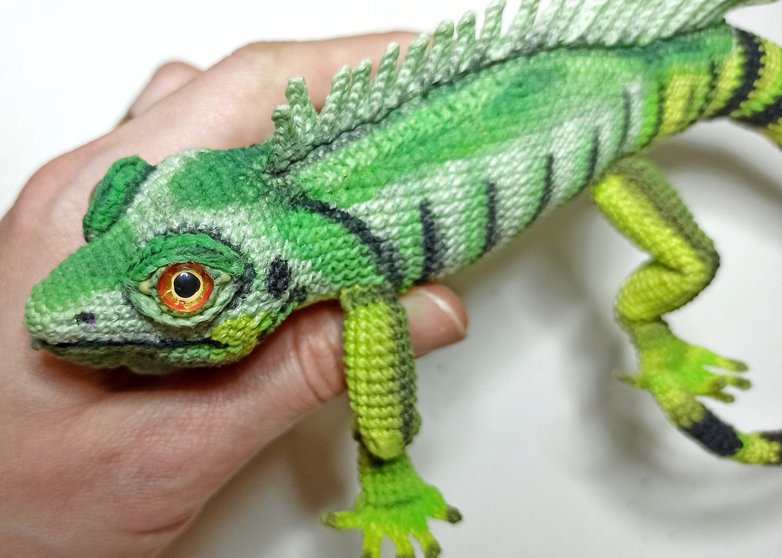 Crochet Iguana PATTERN Amigurumi Lizard Dragon Pattern - Etsy