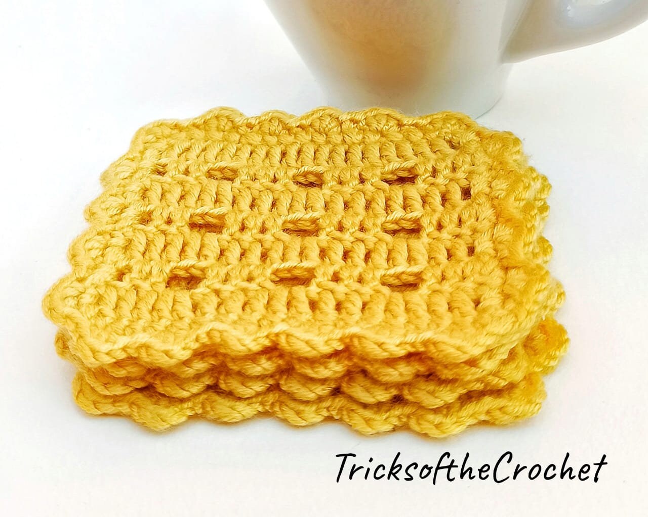 Crochet Cup Coaster Easy PATTERN Digital Download. | Etsy