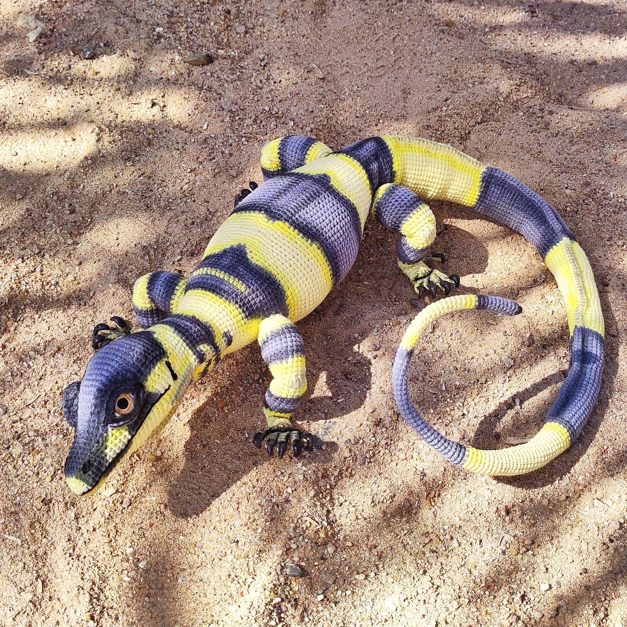 CROCHET PATTERN Monitor Lizard Real Size Dragon. - Etsy Australia