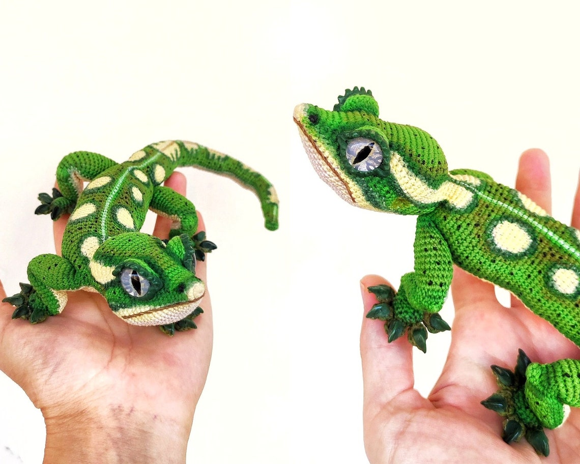 CROCHET PATTERN Amigurumi Gecko Sarasinorum. - Etsy