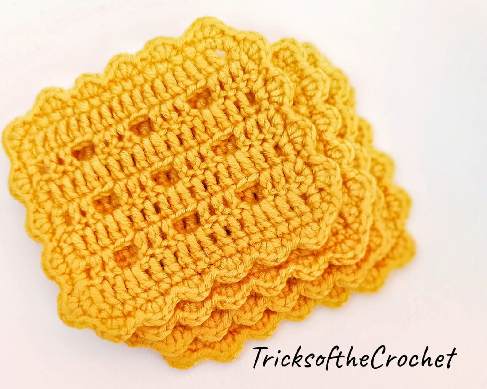 Crochet Cup Coaster Easy PATTERN Digital Download. | Etsy