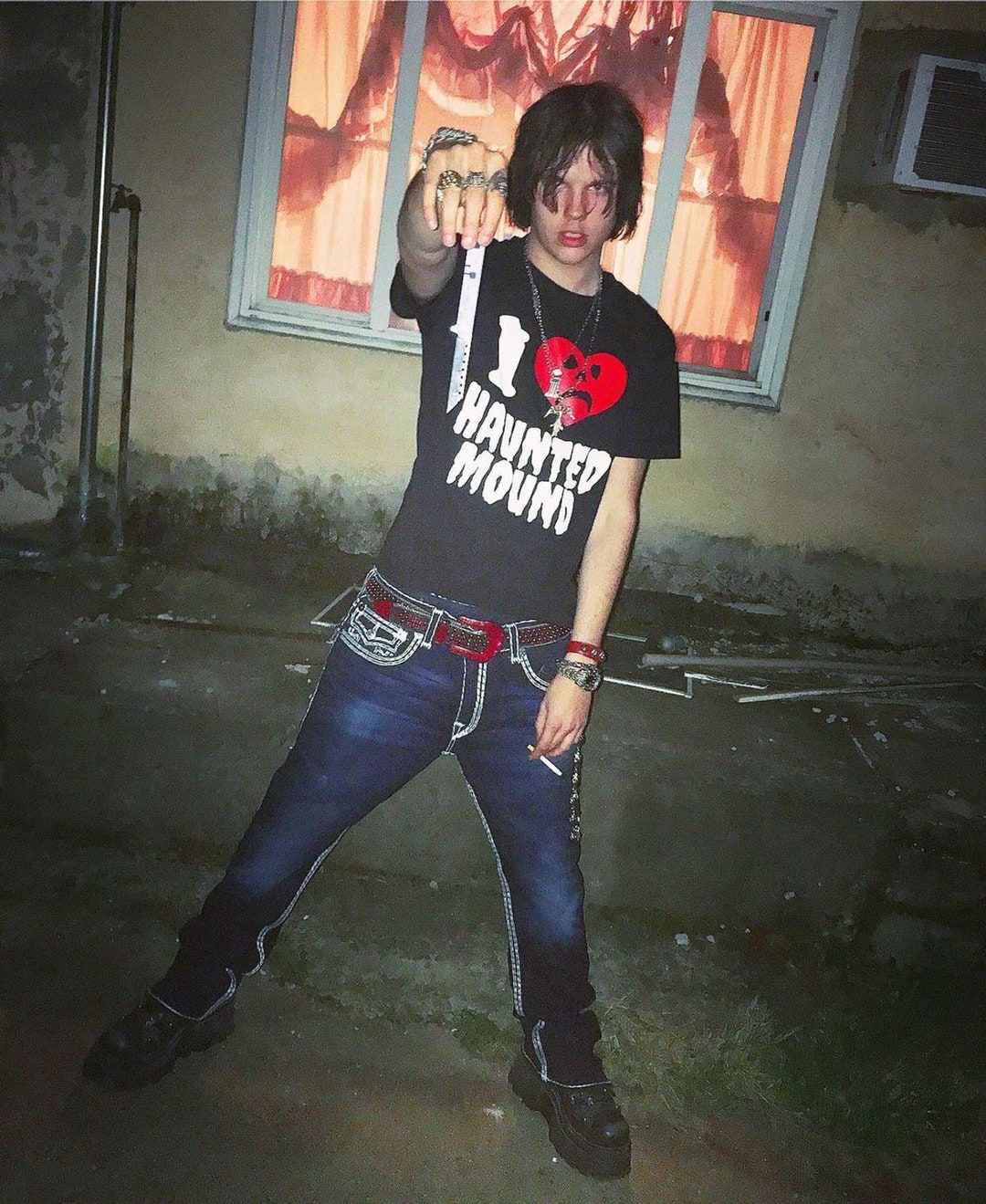 I Love Haunted Mound Heart Frown Face Logo Ghost Mountain Sematary New ...