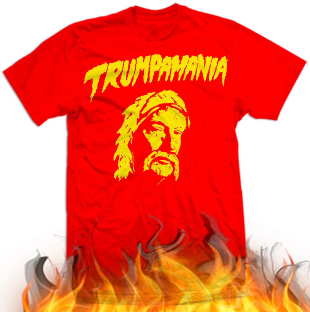 Trump FACE With Hulk Hogan Mustache & Bandana Trumpamania Presidential ...