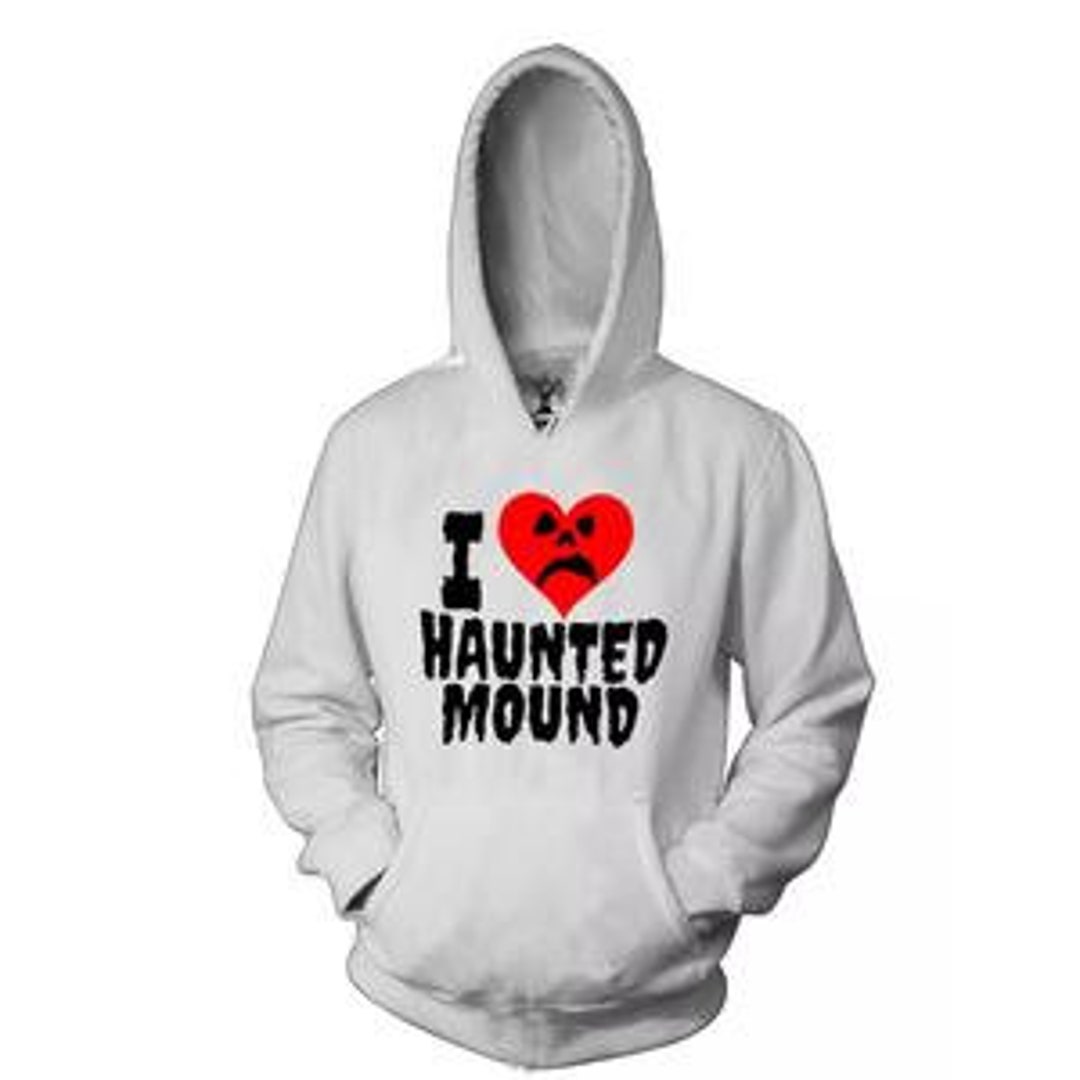 Official I Heart Haunted Mound Shirt Sematary Ghost Mountain Love Rare ...